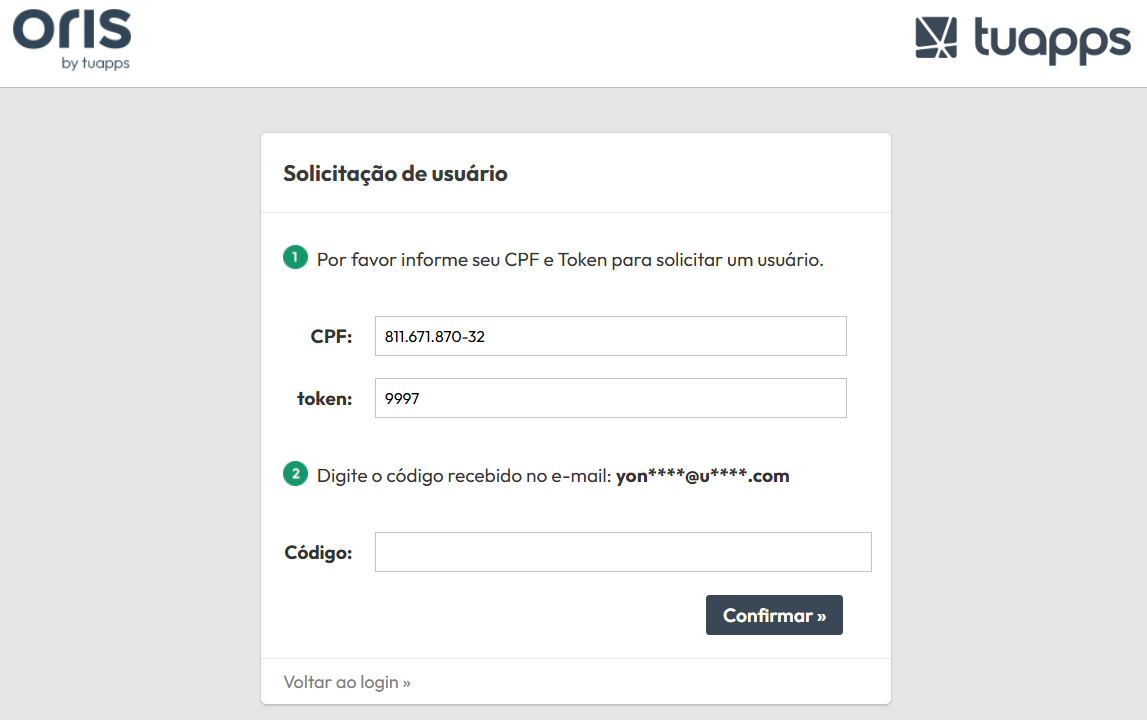 Primeiros passos: Solicitação de Usuário no Portal Oris RH – Oris